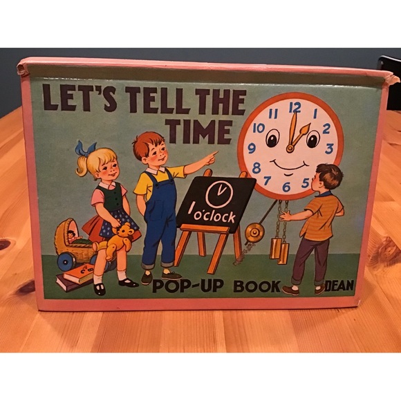 Vintage | Other | Vintage Lets Tell The Time Pop Up Book 97 Ephemera ...